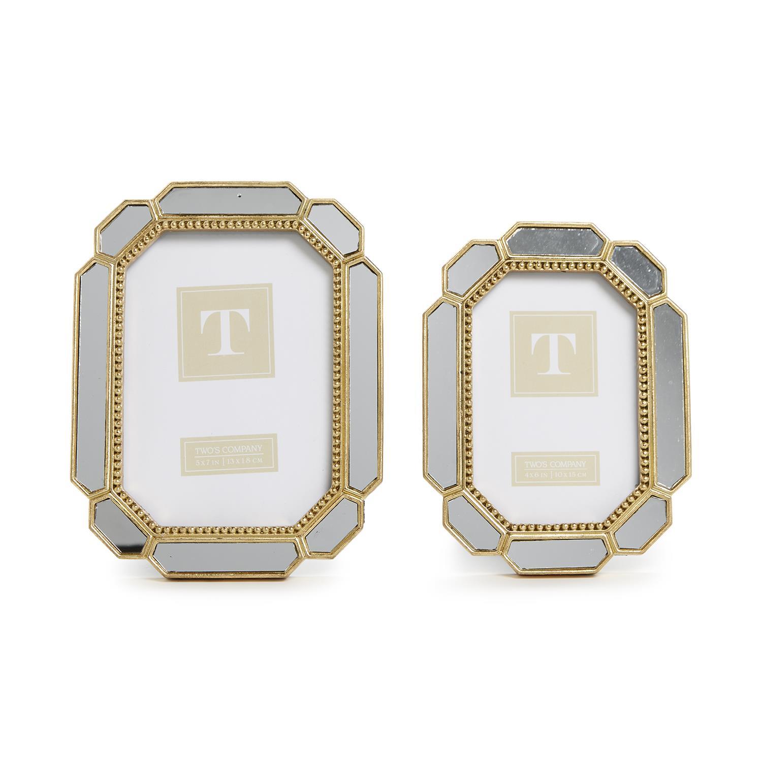 S/2 Beveled Edge Photo Frame Incl 2 Sizes