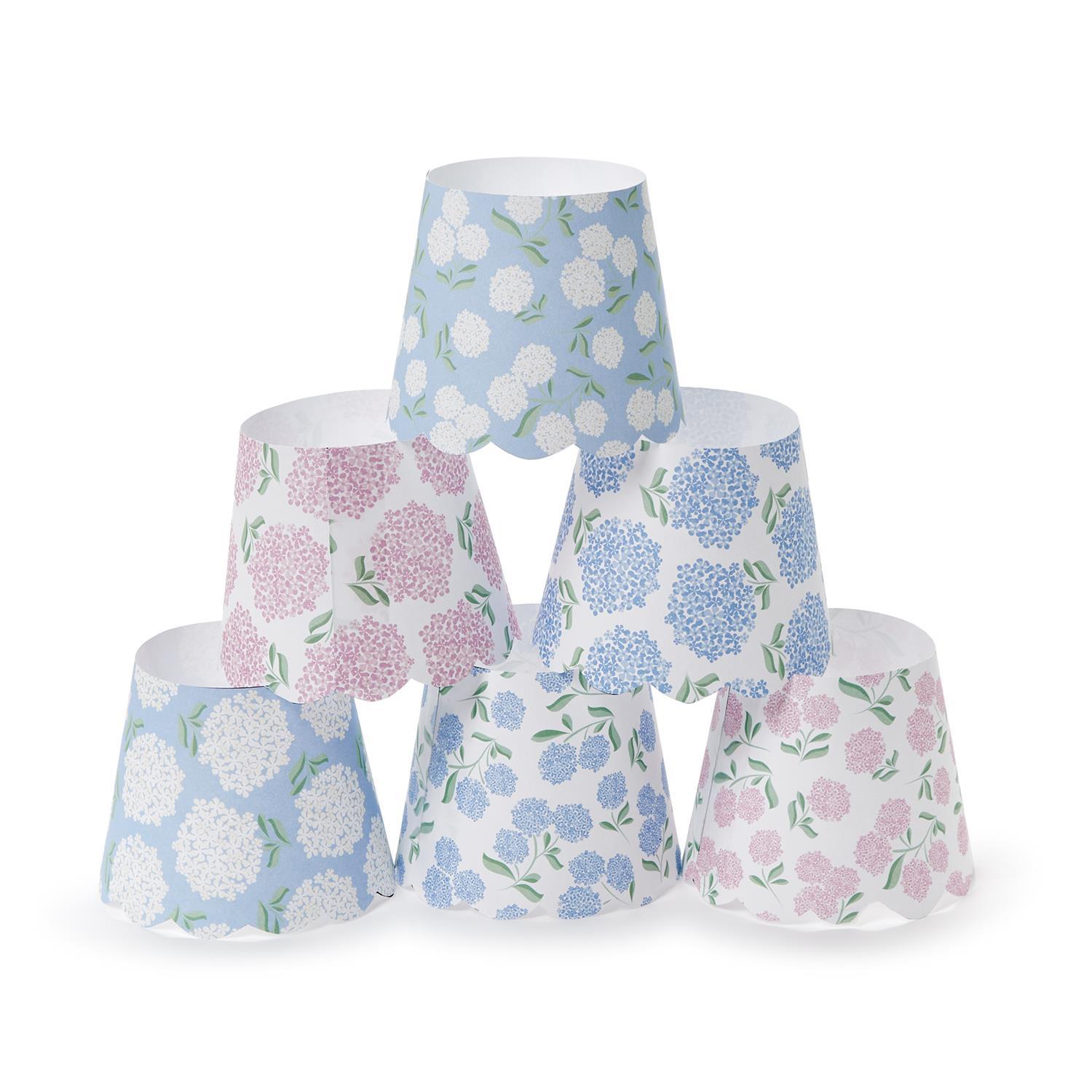 S/2 Hydrangea Paper Shade Covers 24 Set UN