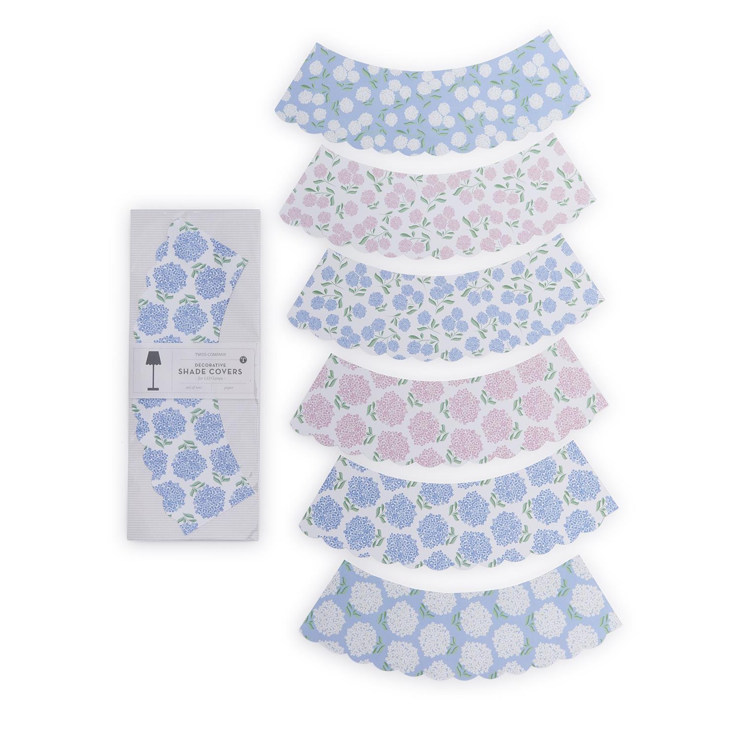 Hydrangea 24 Pc Paper Shade Cover Un Incl 6 Patterns