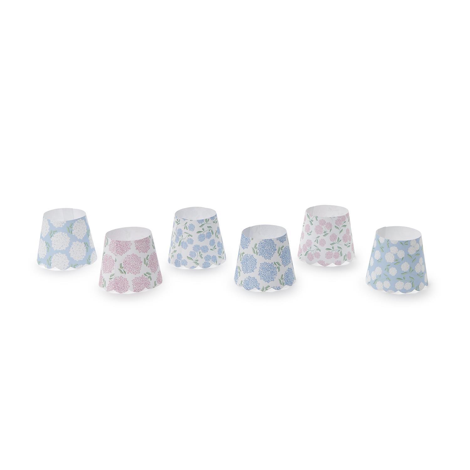 Hydrangea 24 Pc Paper Shade Cover Un Incl 6 Patterns