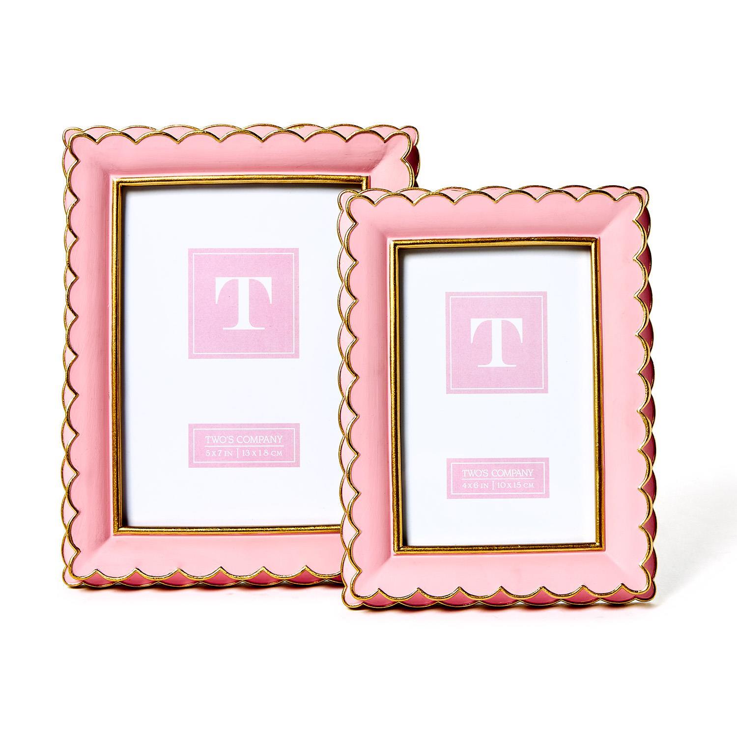 S/2 Scalloped Picture Frames