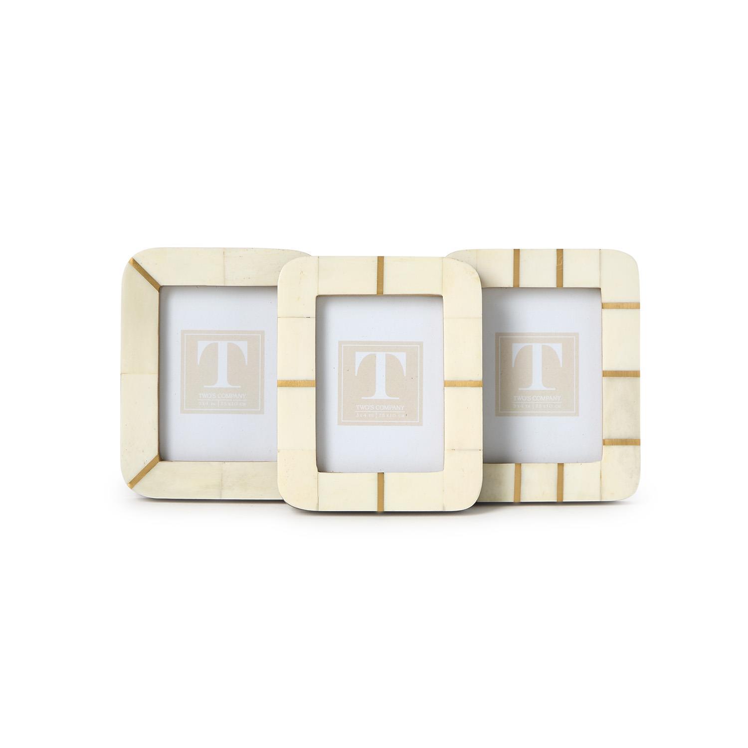 Geometric Cut 3x4 Mini Photo Frame Asst 3 Styles