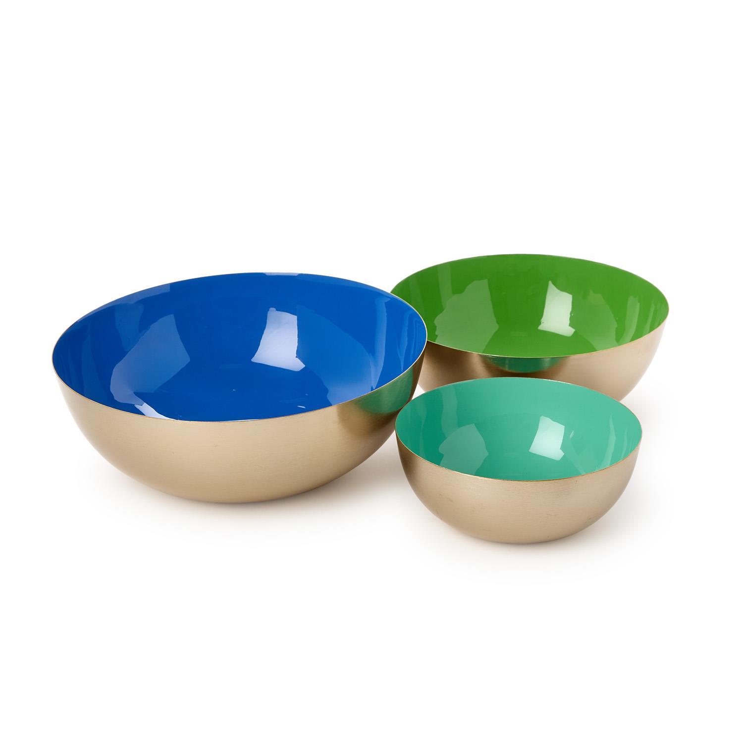 S/3 Metal Bowls