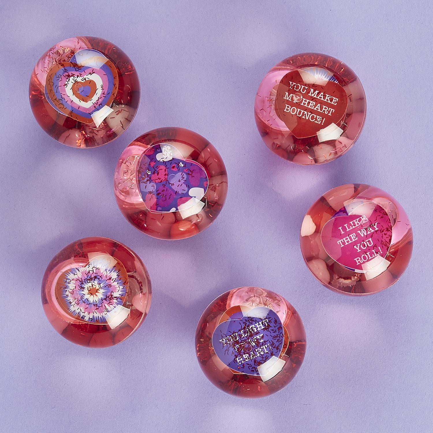 Bouncing Heart 36 Pc LED Ball Unit w/Display Asst 3