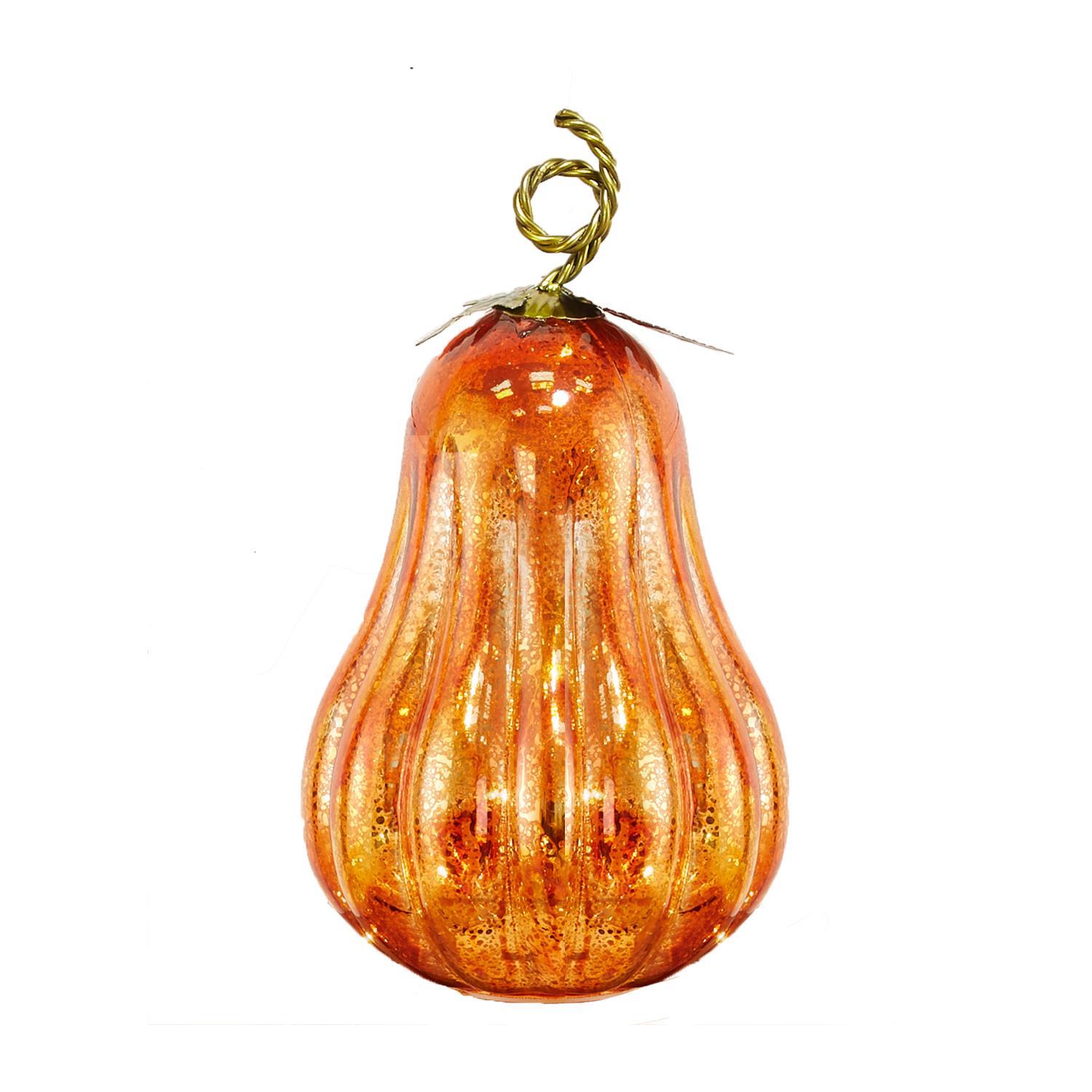 Large Gourd LED Mercury Glass Pumpkins