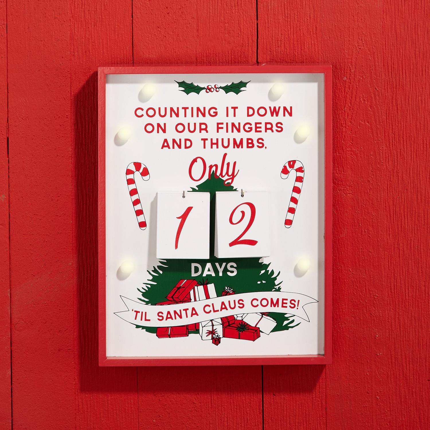 LED Christmas Countdown Sign
