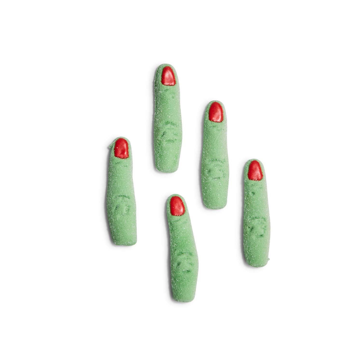 5 Witchy Green Fingers Mallow with Red Finger Nails