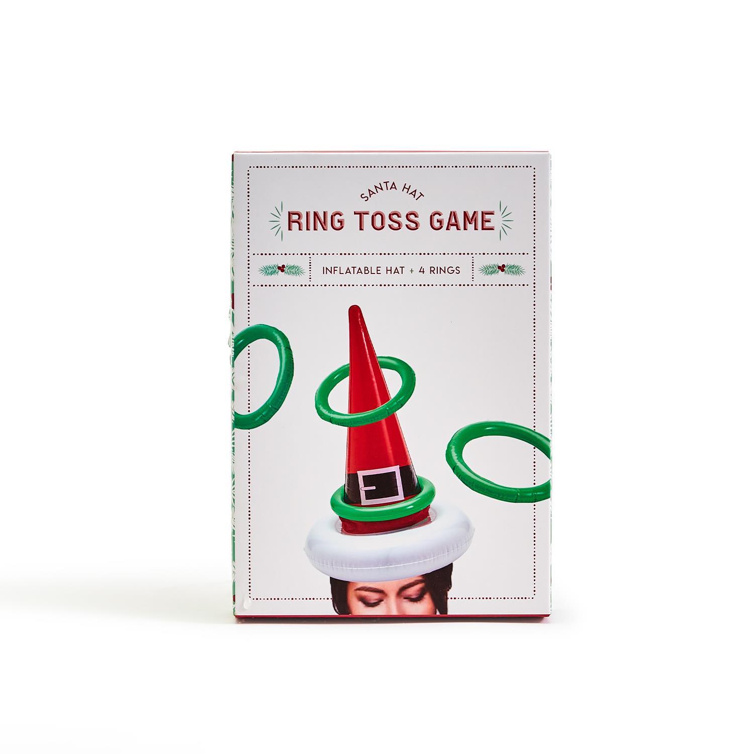 Inflatable Santa's Hat Ring Toss Game in Gift Box