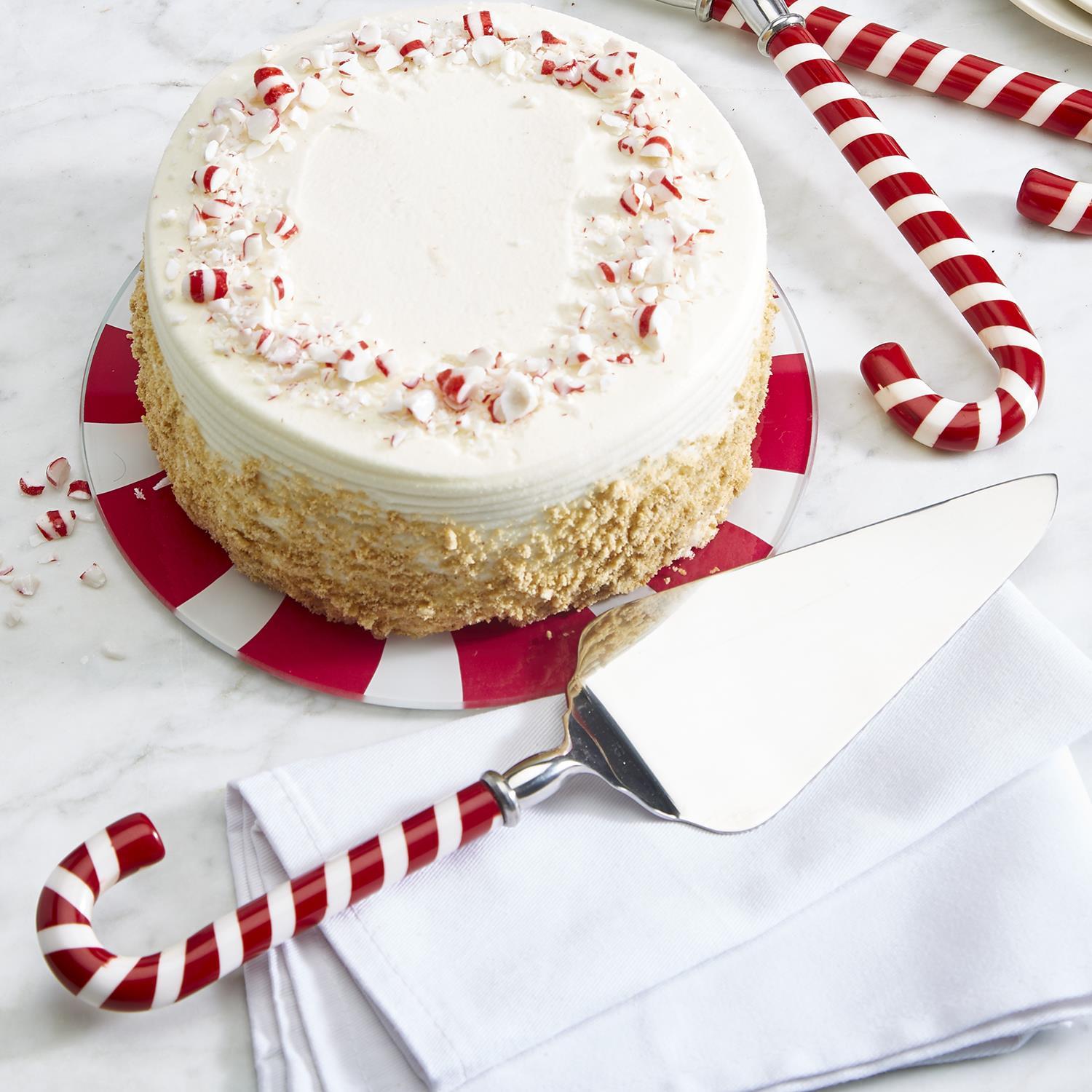 Peppermint Twist Candy Cane Cake and Pie Server in Gift Box
