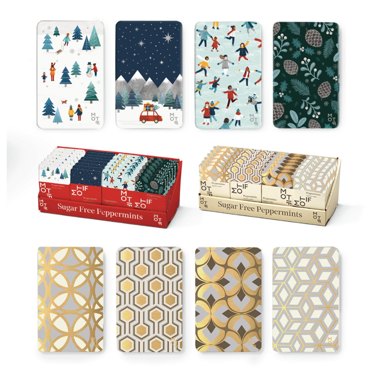 Refill for Motif Holiday Assortment Mints 2 Units Assorted 4 Designs