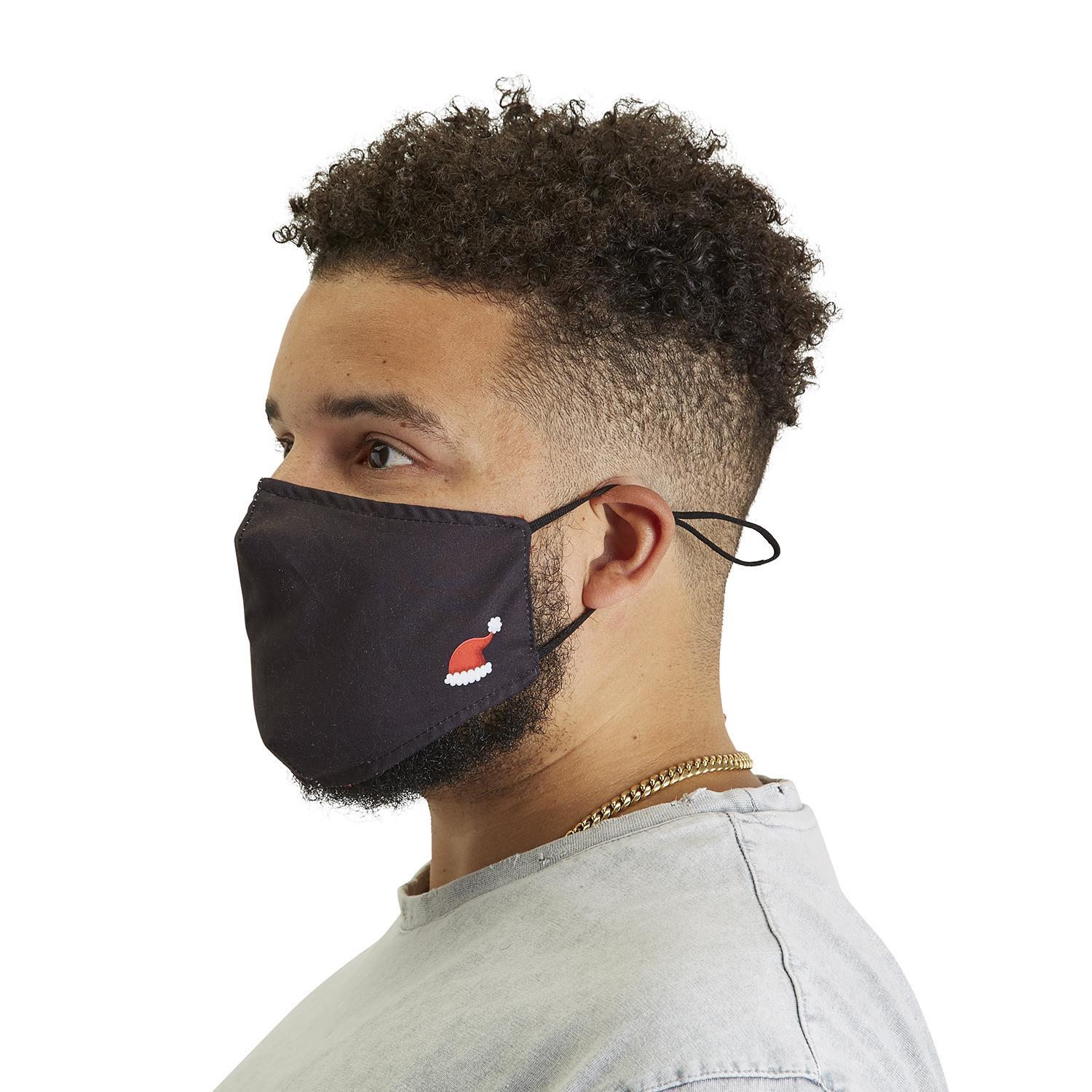 Christmas Icon Adult Reversible 2 Layer Face Cover A/4 Colors/Icons