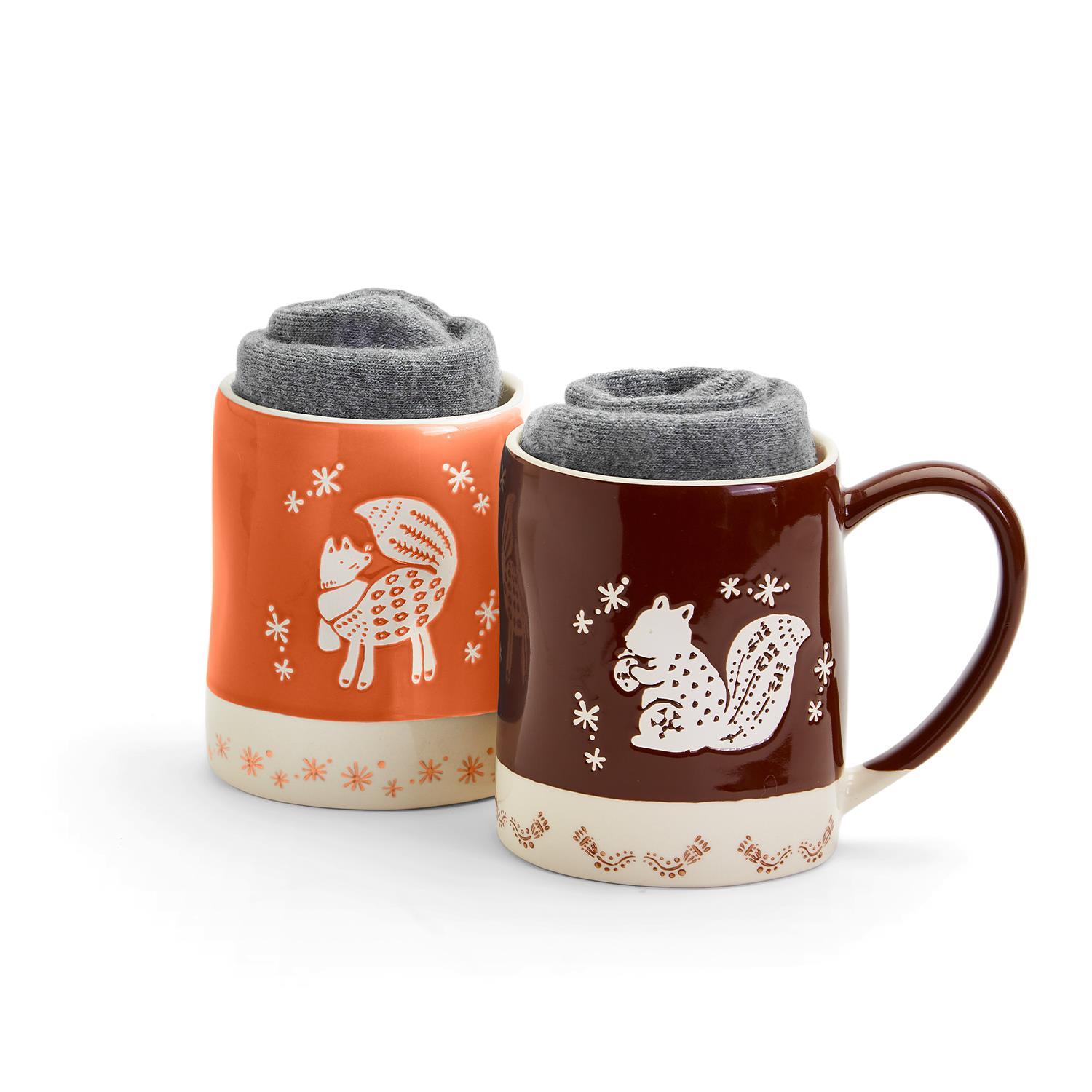 Woodland Whimsy Mug with Socks A/2 Des