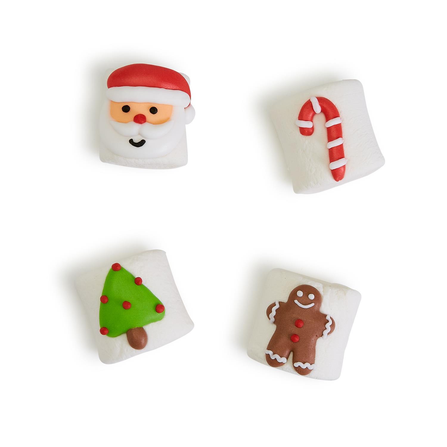 Christmas Marshmallow Candy in Gift Bag Asst 4 Designs
