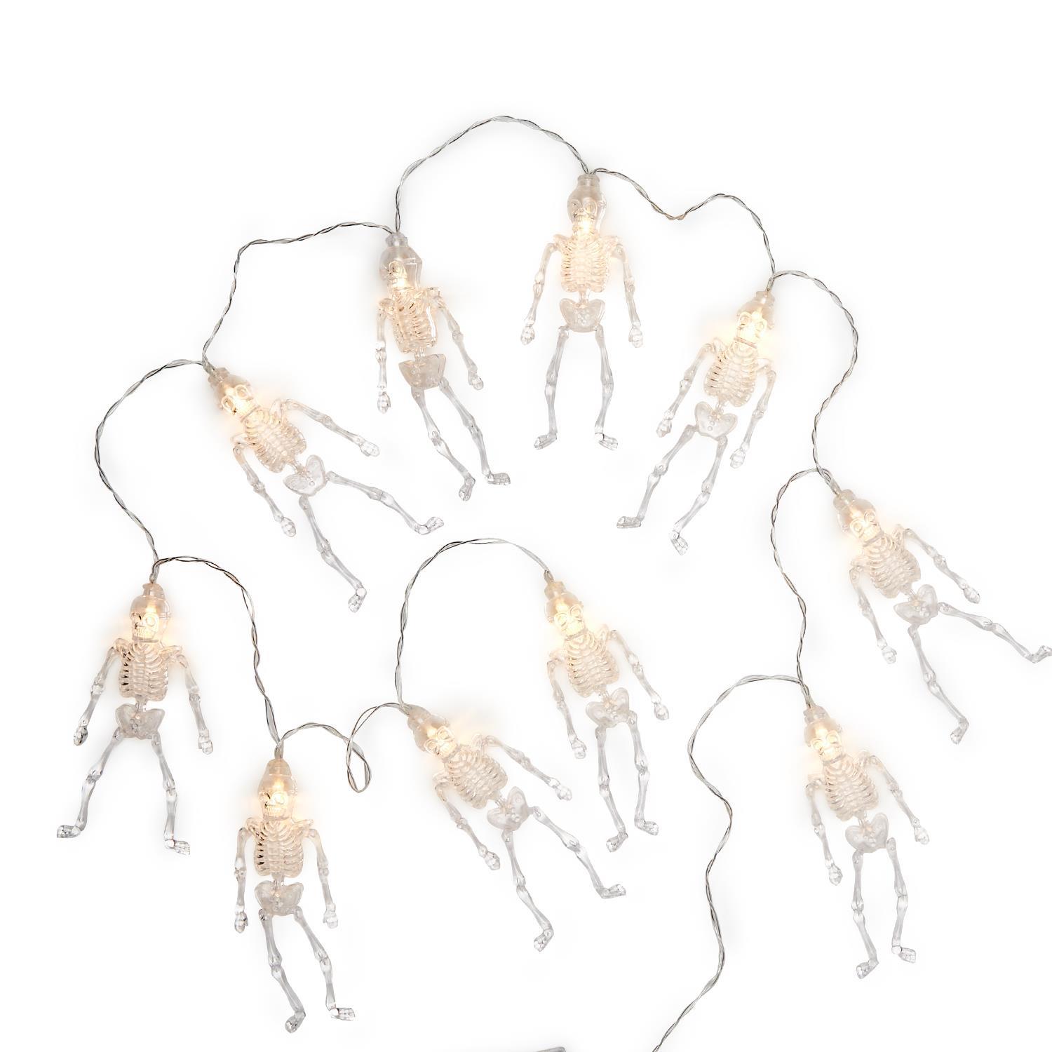 Skeleton LED Garland in Gift Box Incl. 10 Skeletons