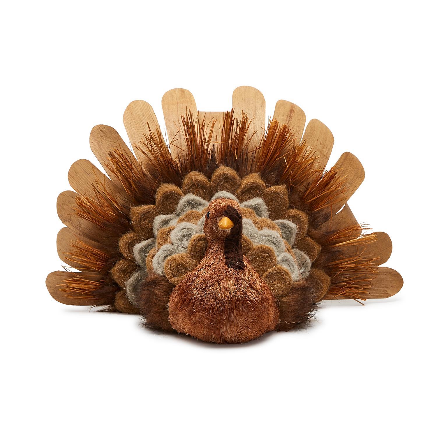 Give Thanks Hand-Crafted Turkey Décor