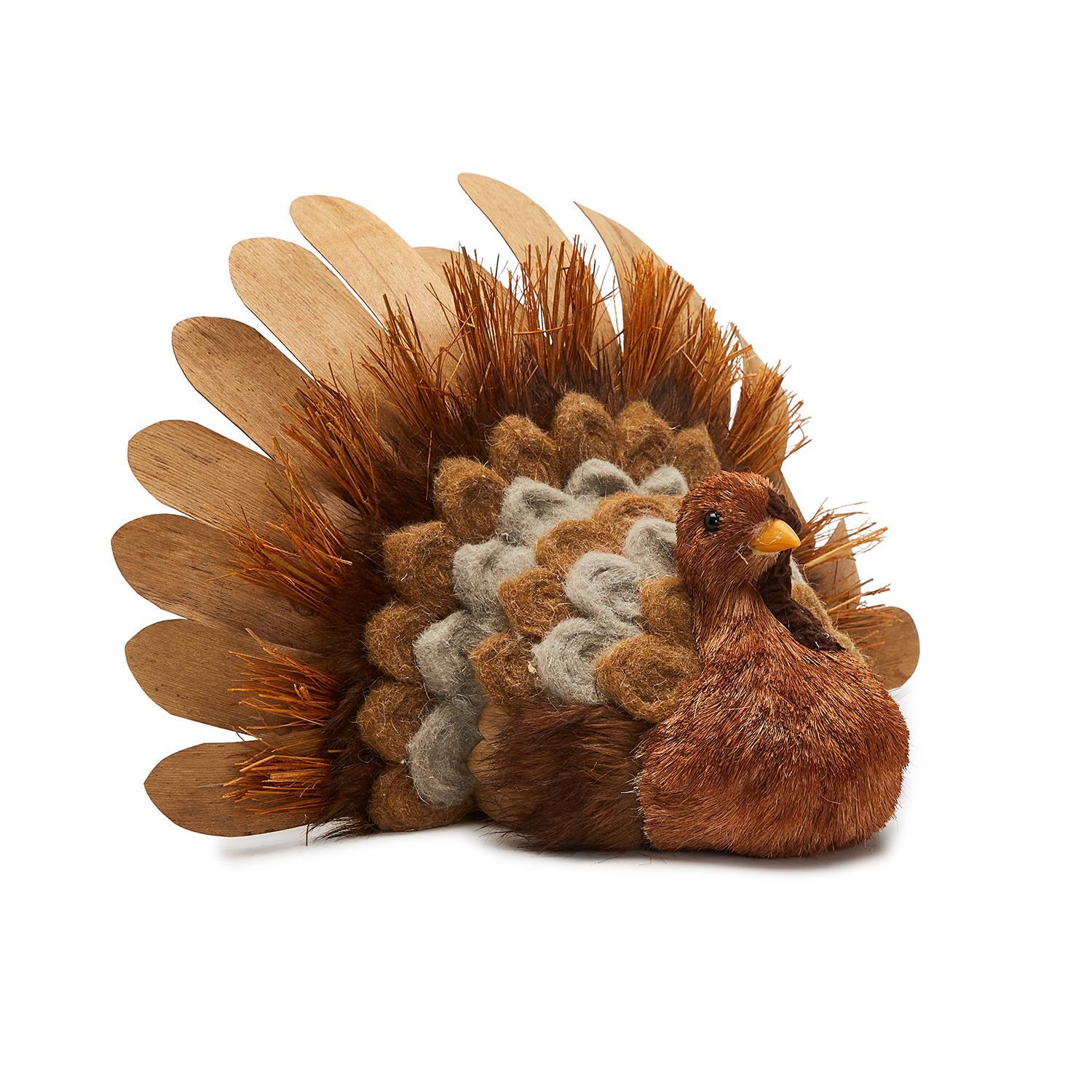 Give Thanks Hand-Crafted Turkey Décor