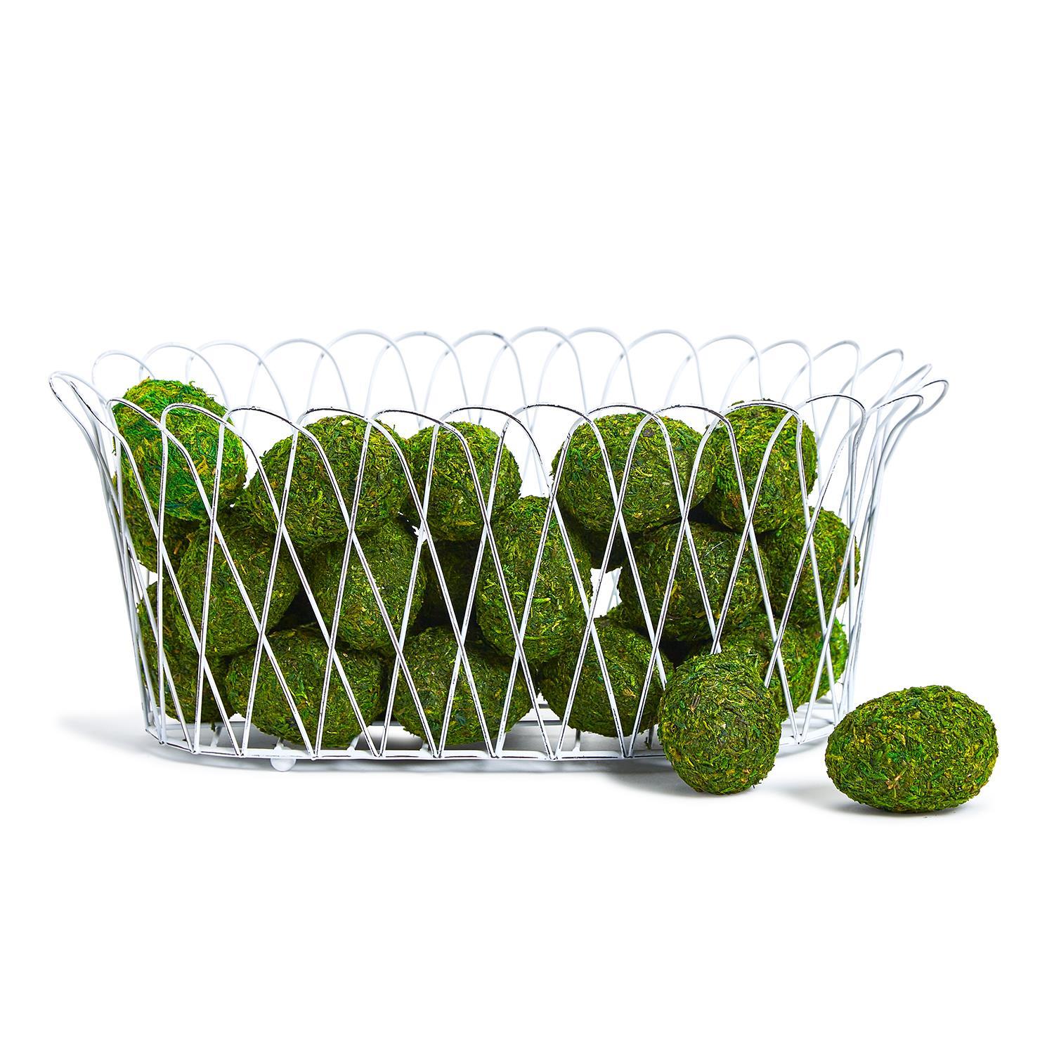 Easter Green Eggs 72 Pc Moss Egg Unit in Basket Display