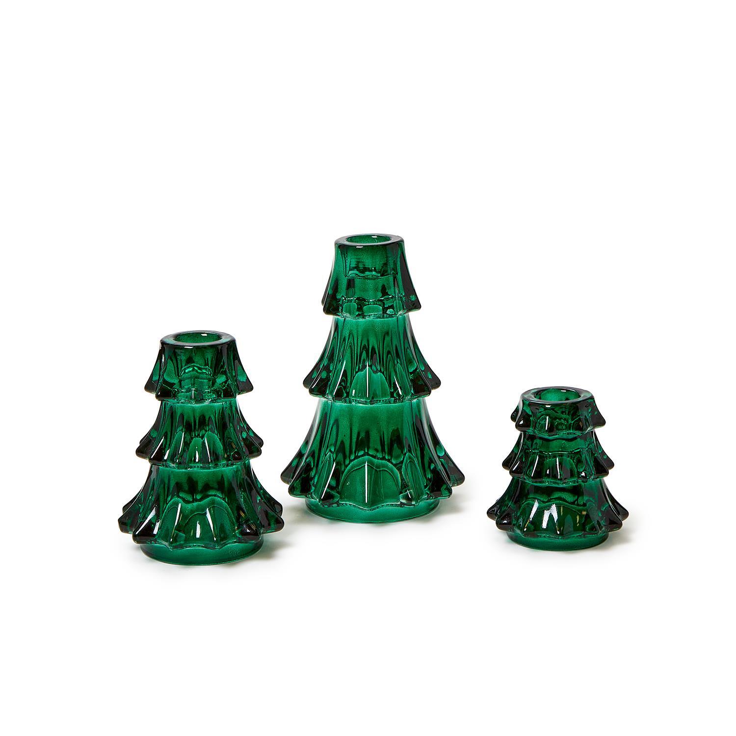 Set of 3 Tree Taper Candleholders Includes 3 Sizes