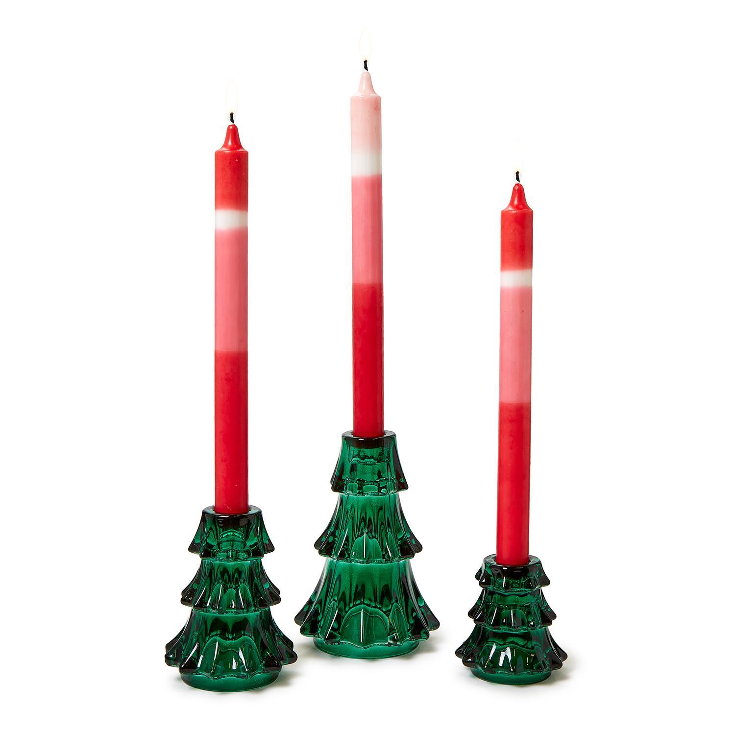 Set of 3 Tree Taper Candleholders Includes 3 Sizes