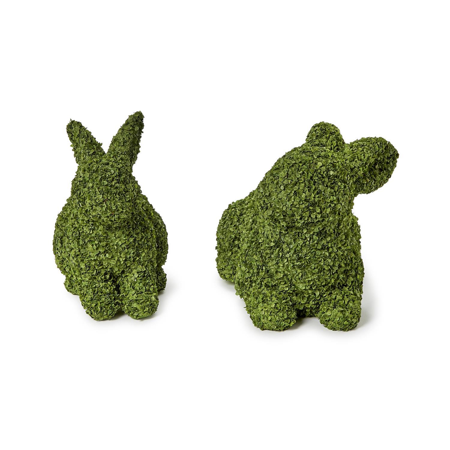 Set of 2 Preserved Natural Buckwheat Husk Bunnies Assorted 2 Designs