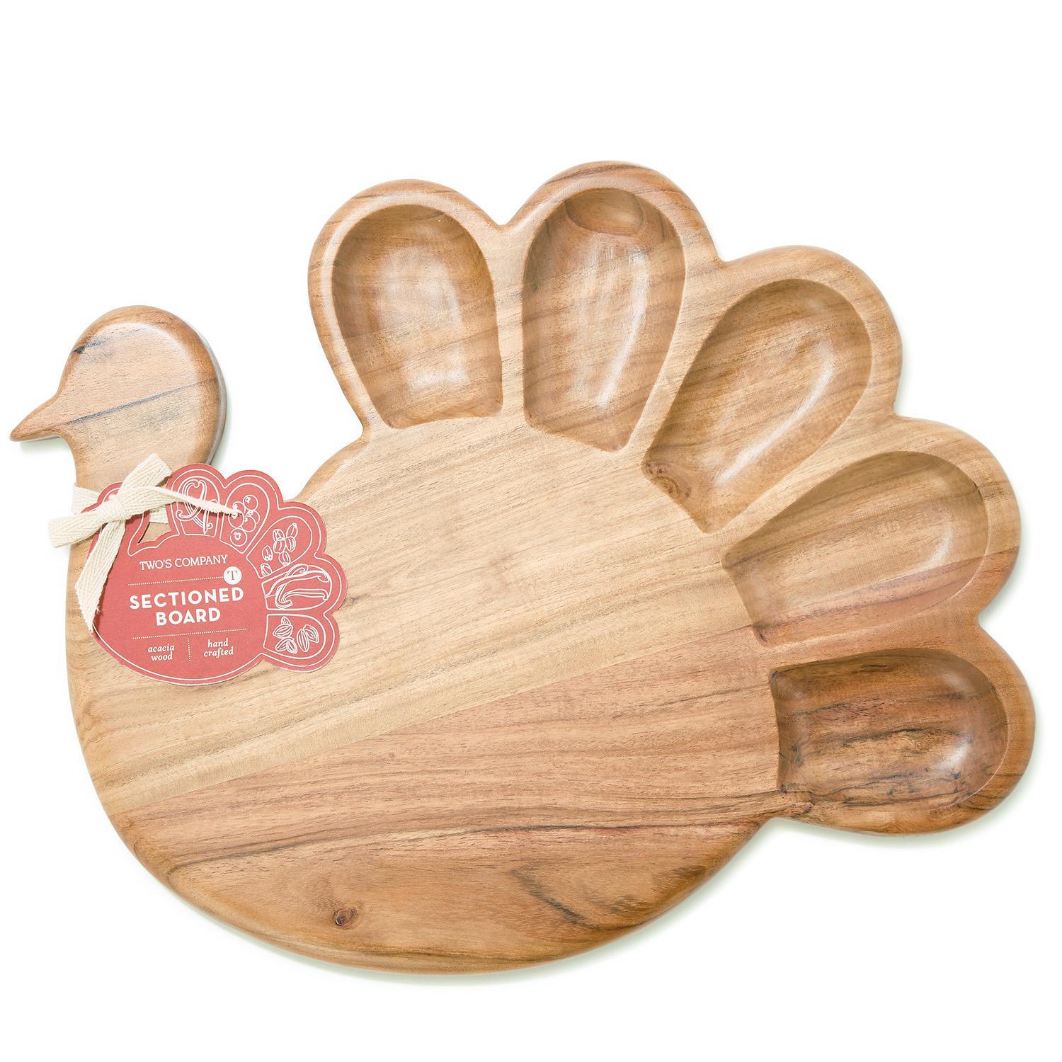 Turkey Shape Sectional Serving/Charcuterie Board
