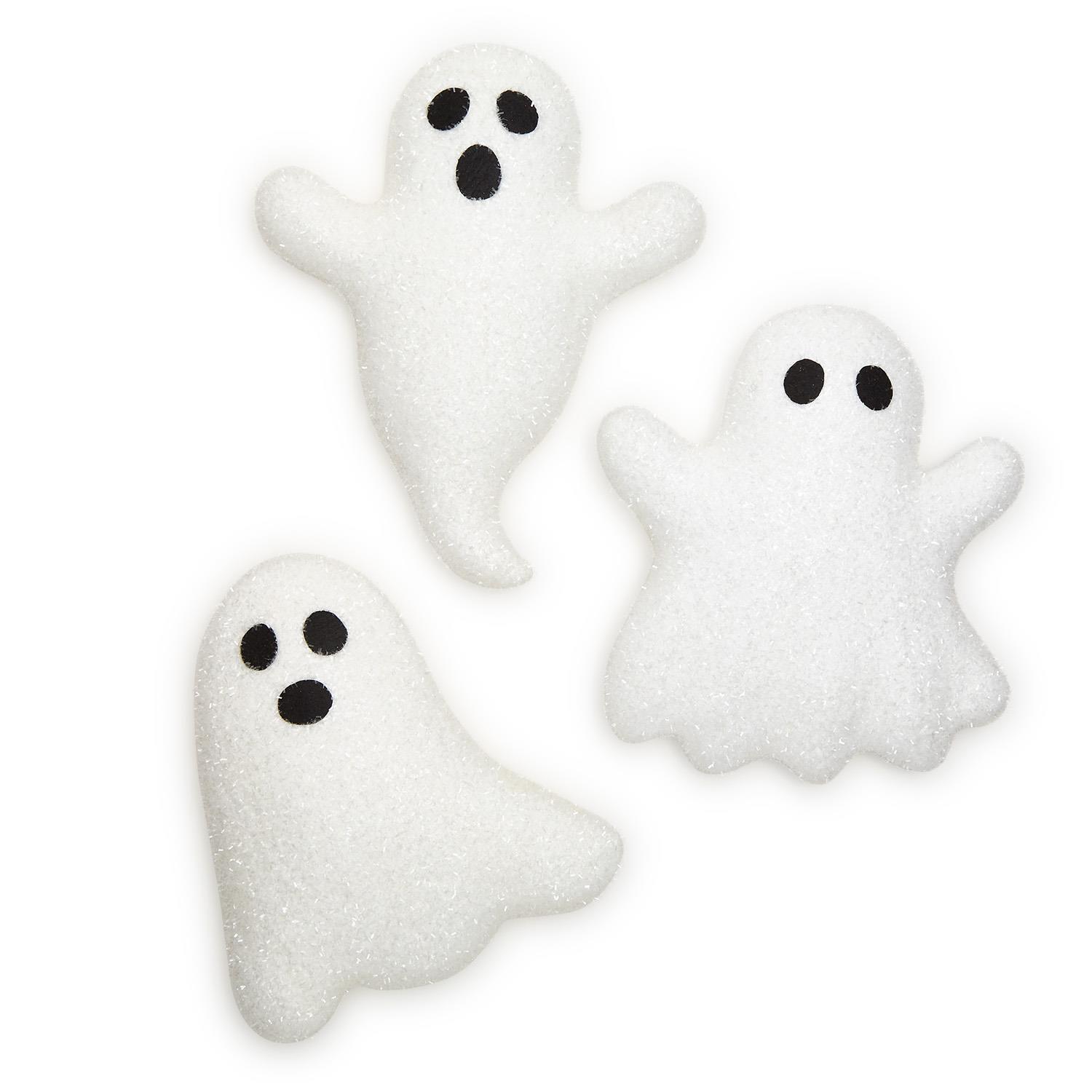 Boo Crew 12 Pc Sparkling Hanging Ghost Unit Incudes 3 Designs