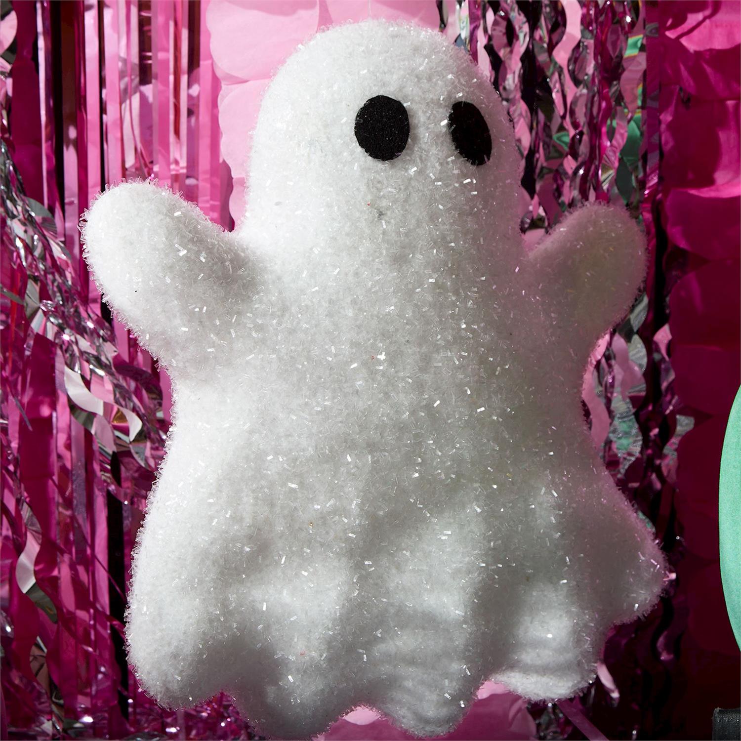 Boo Crew 12 Pc Sparkling Hanging Ghost Unit Incudes 3 Designs