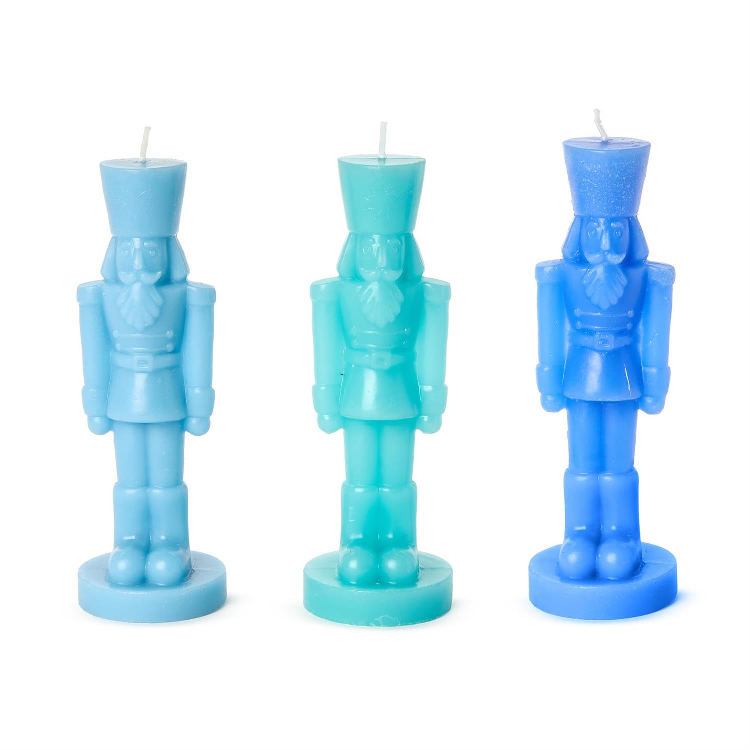 Sculpted 18 Pc Nutcracker Candle Unit Includes 3 Colors