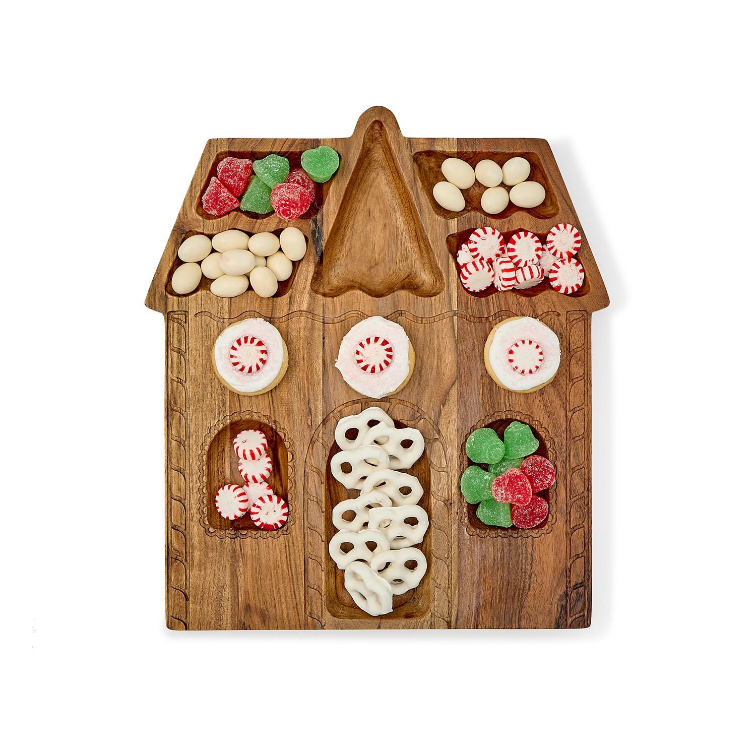 Gingerbread House Sectional Serving/Charcuterie Board