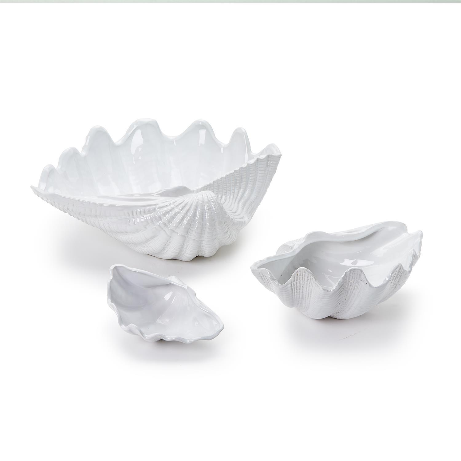 S/3 Fluted Clam Shells