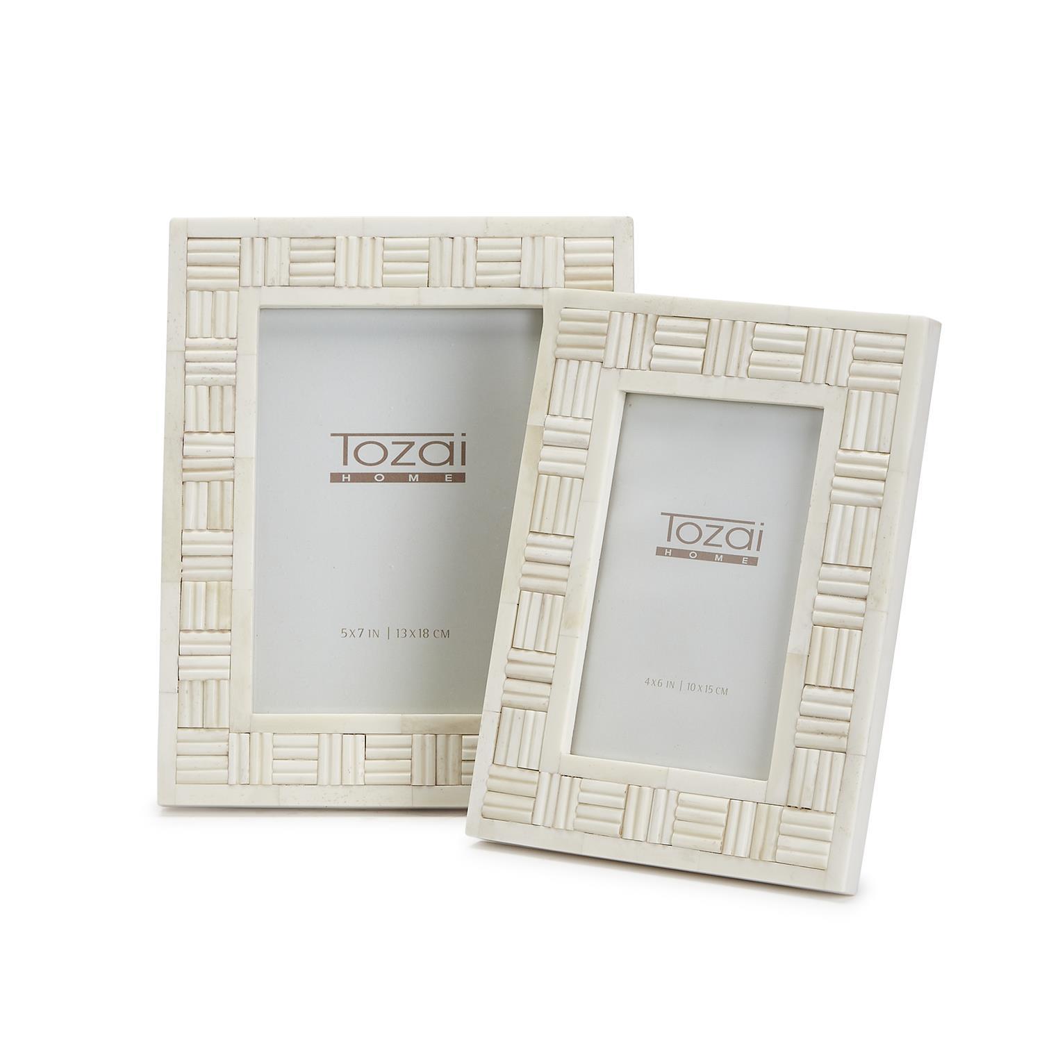 Basket Weave Pattern Set of 2 Photo Frame