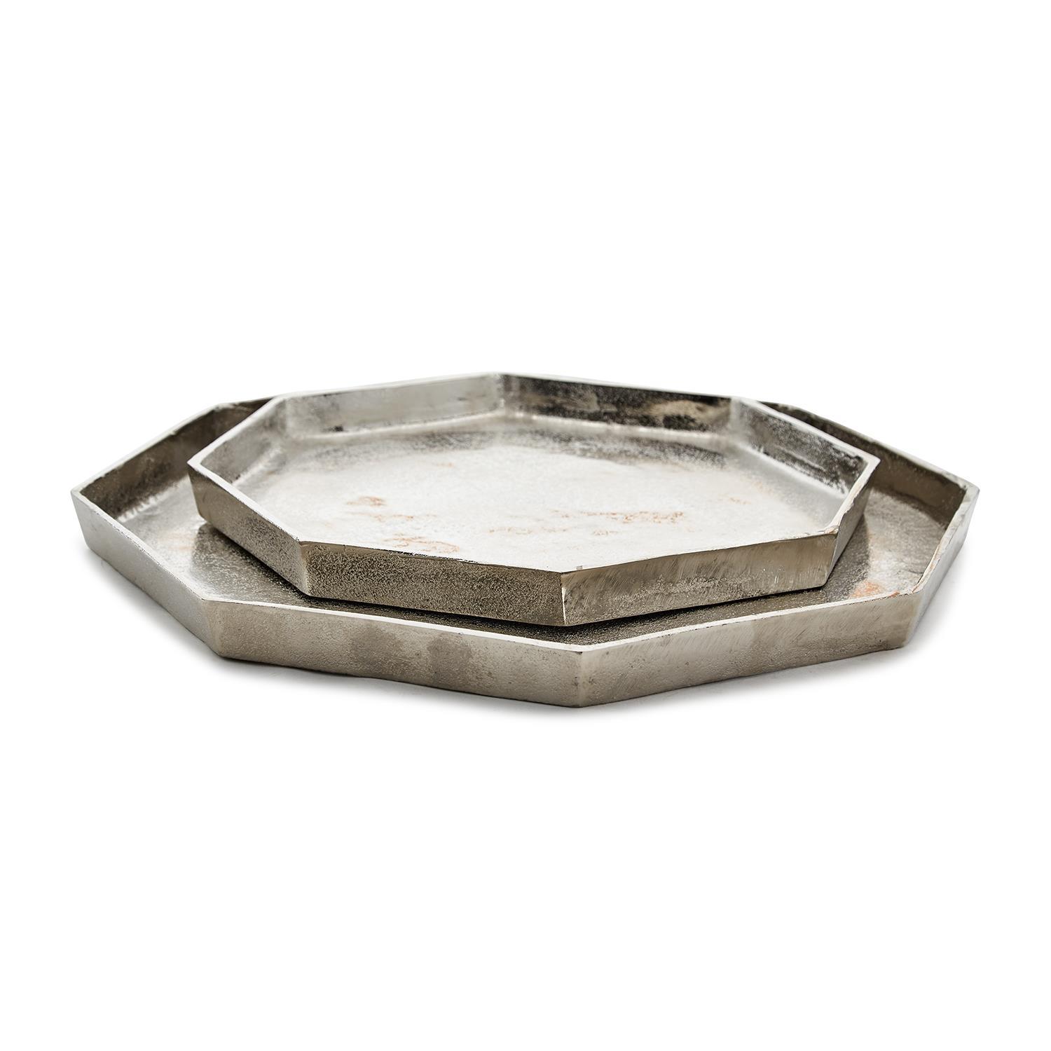 S/2 Octagon Silver Tray