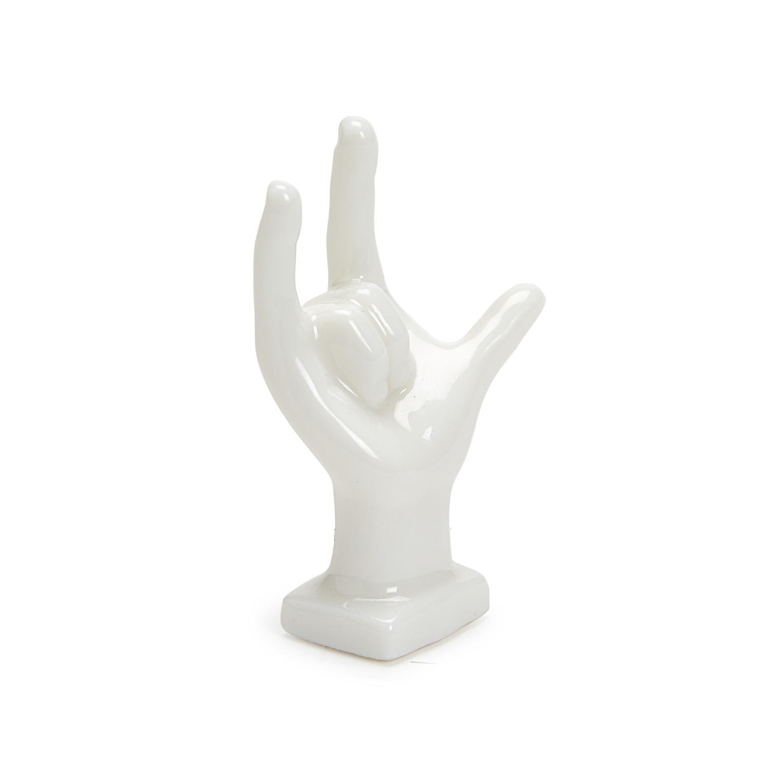 I love you hand gesture on rectangle base Matchbox