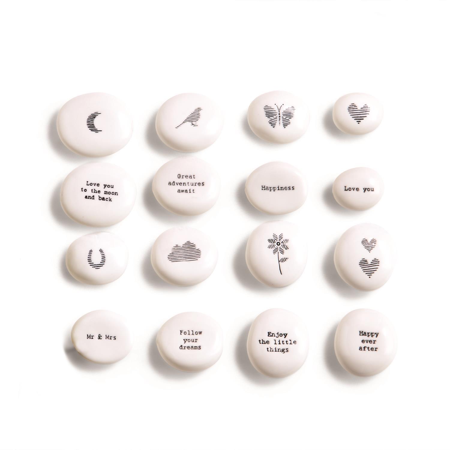 40 Pc Words Pebbles Un Includes 8 Designs