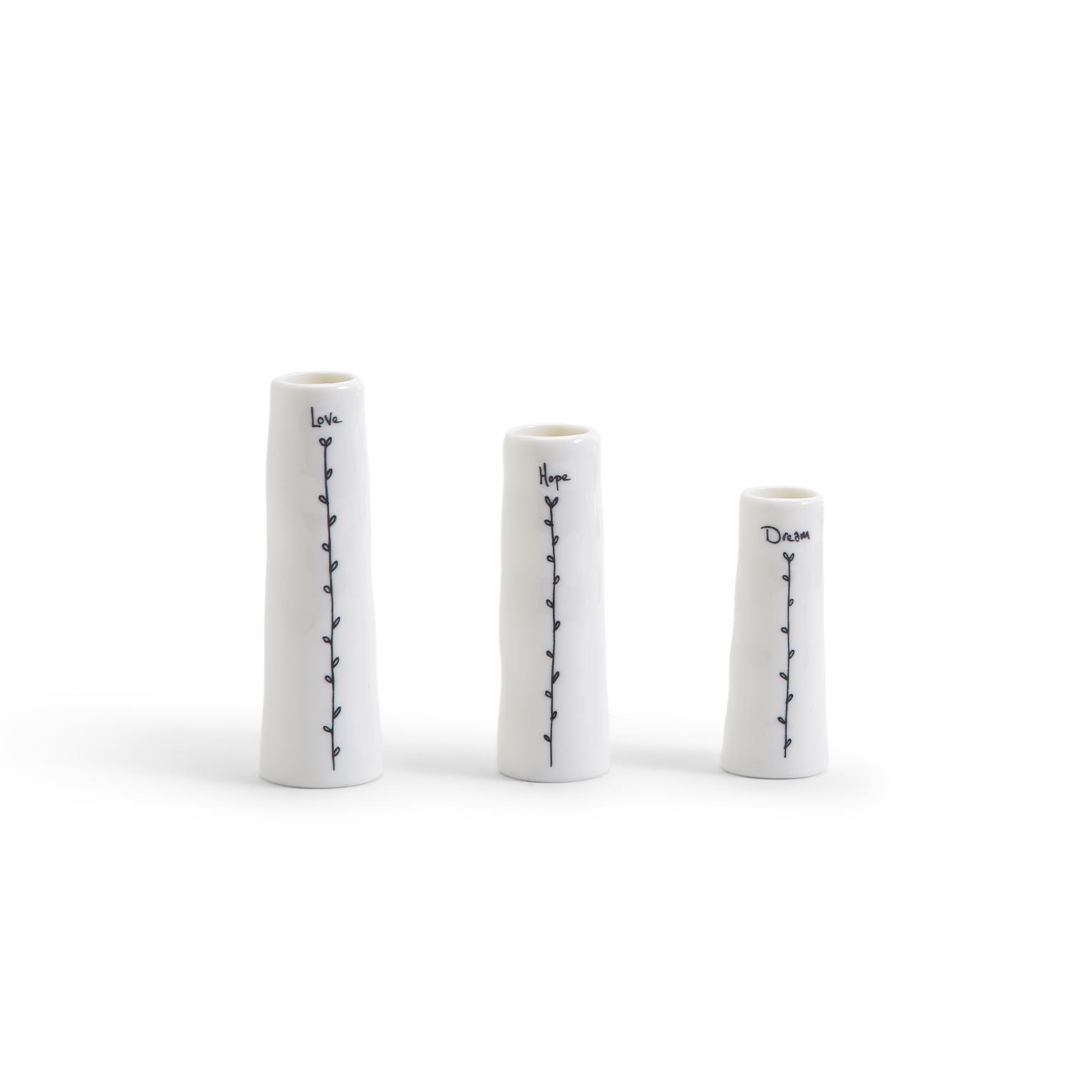 S/3 All My Love Vase in Gift Box Asst 3 Designs