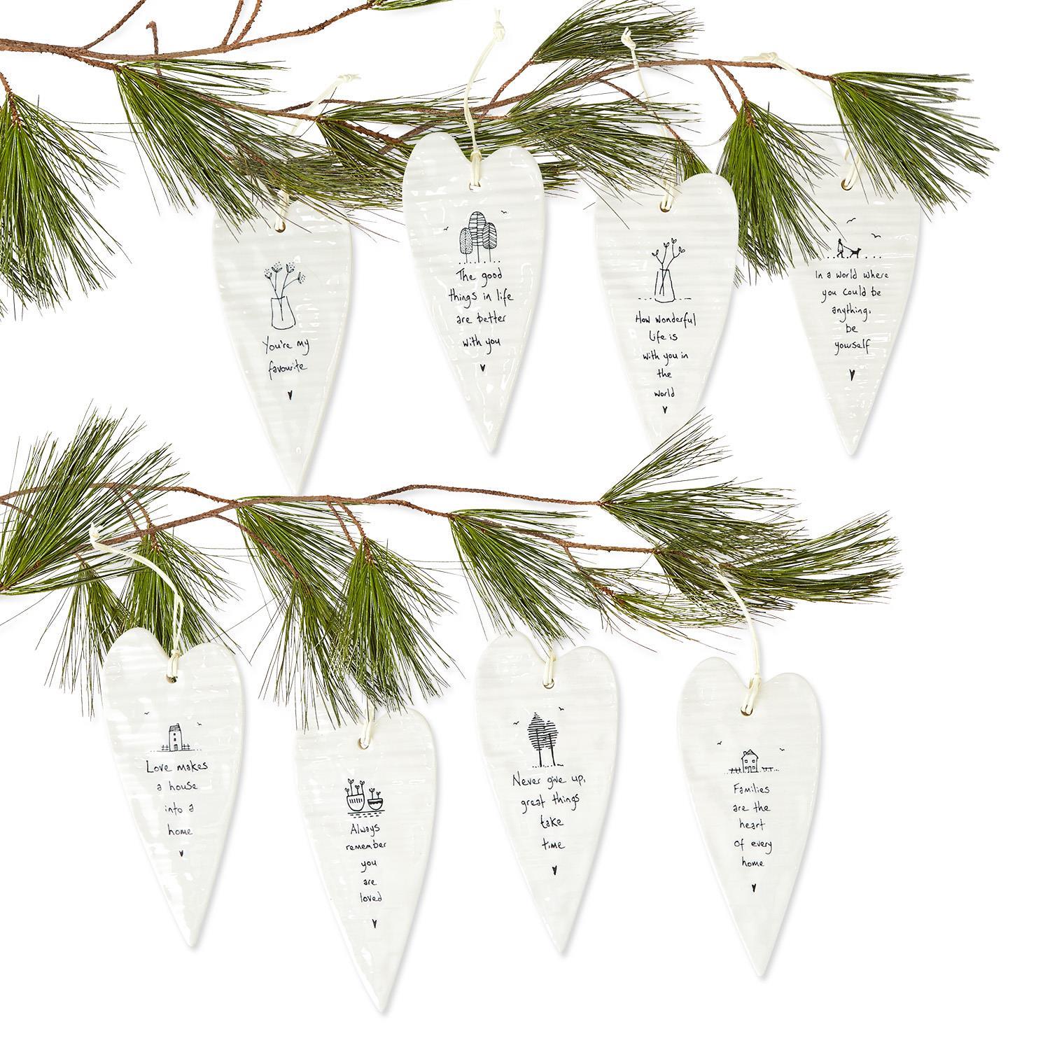 Wall Hangings O Handmade Porcelain Letter on String East Of India Home ...