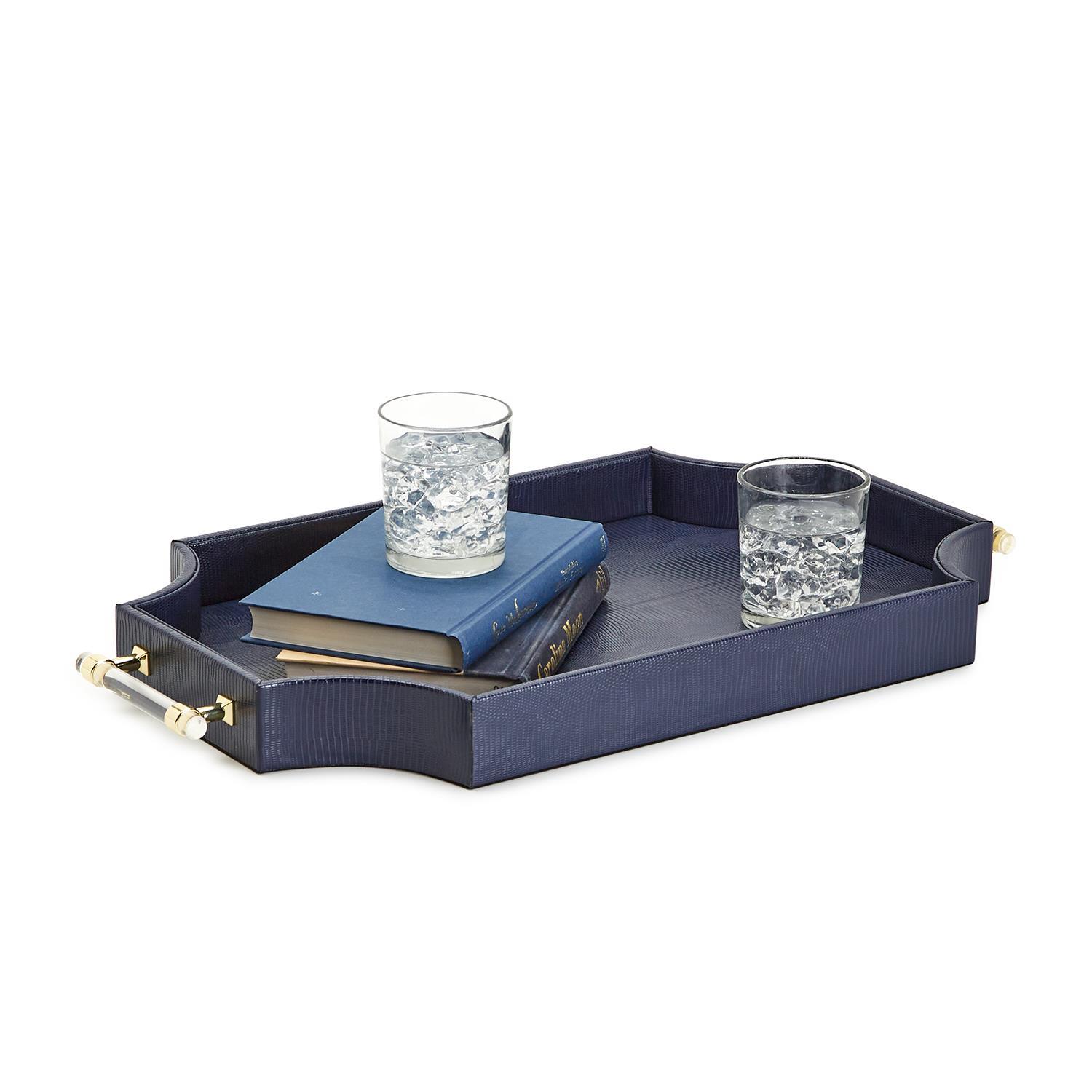 Regency Decorative Navy Rectangle Tray