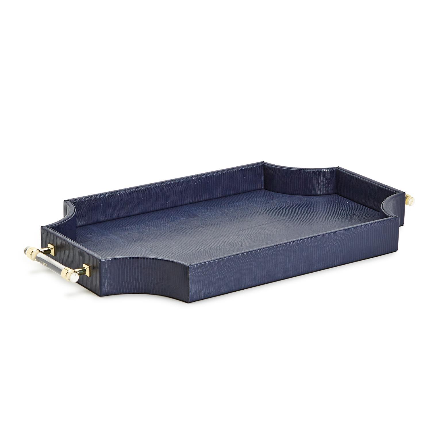 Regency Decorative Navy Rectangle Tray