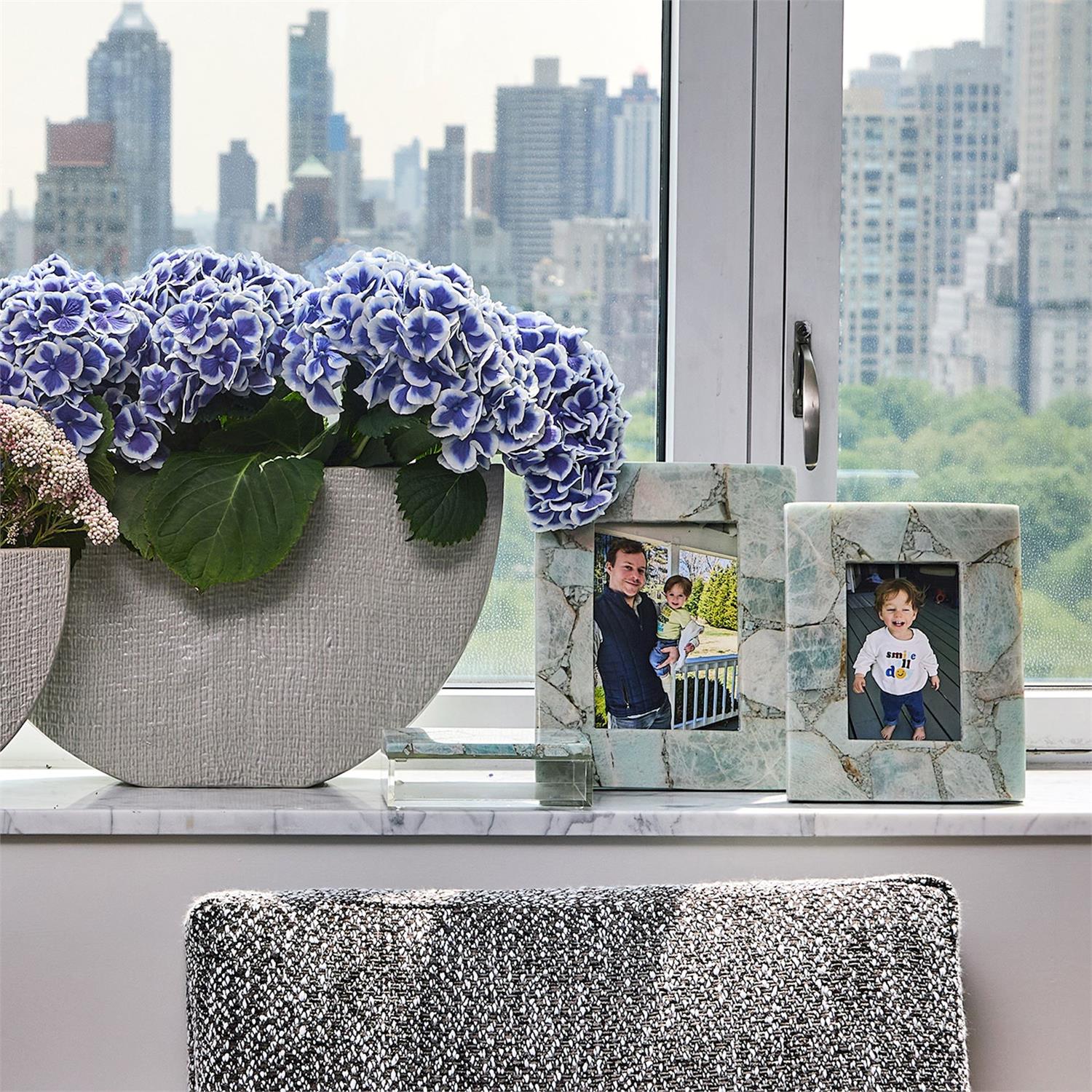 S/2 Amazonite Photo Frame Incl 2 Sizes