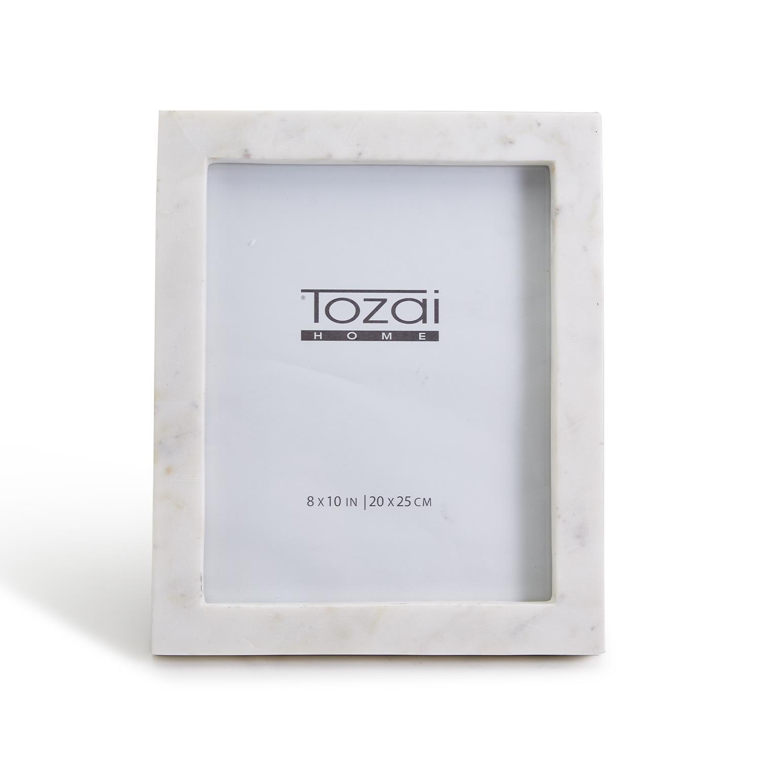 8" x 10" Trident White Marble Photo Frame