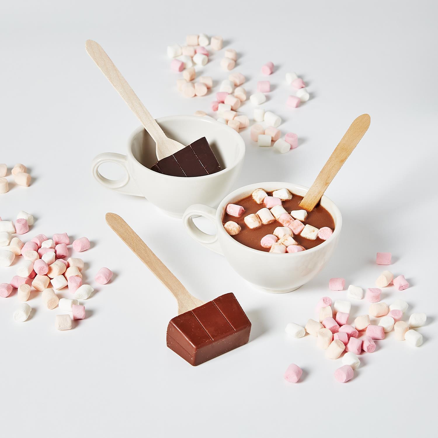 Set of 3 Holiday Hot Chocolate Cocoba Spoons