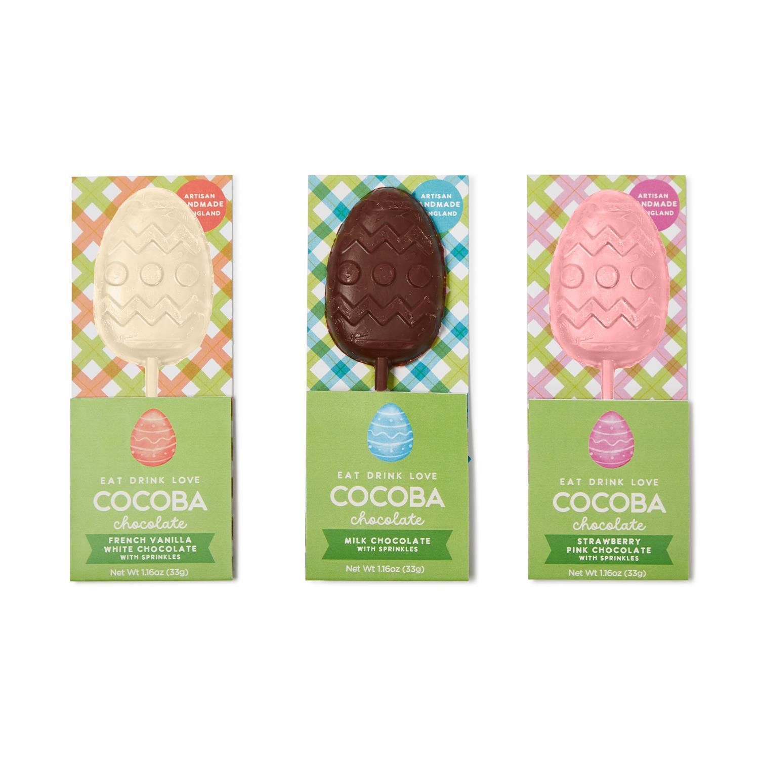Easter Egg Cocoba Lollipop on Gift Card with Sprinkles A/3