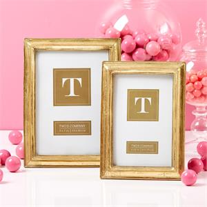 S/2 Gold Leaf Photo Frame