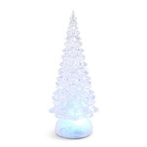 Swirling Liquid Glitter Christmas Tree with LED Light