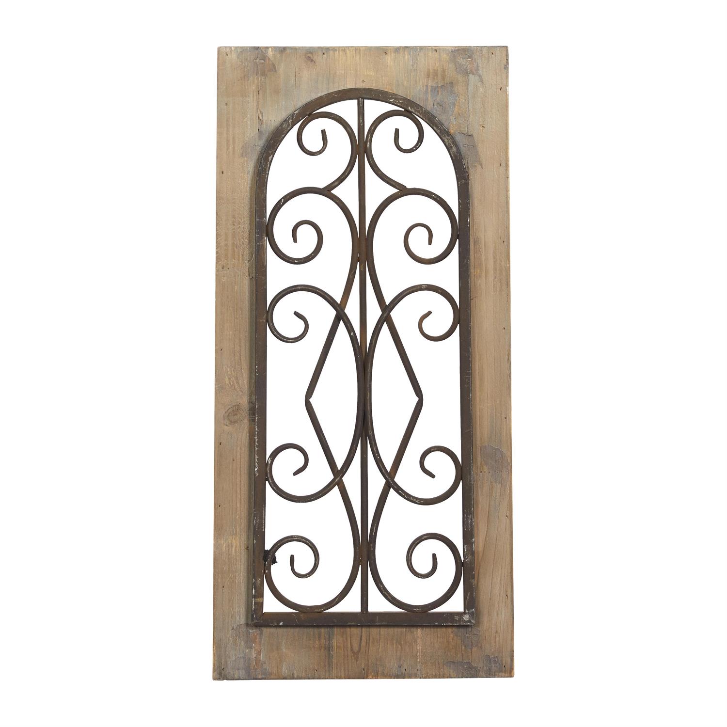 metal scrollwork wall decor