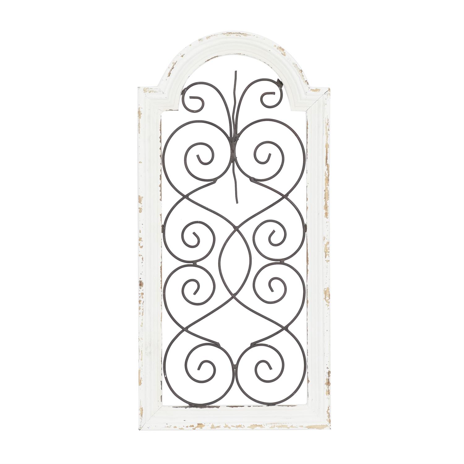 metal scrollwork wall decor