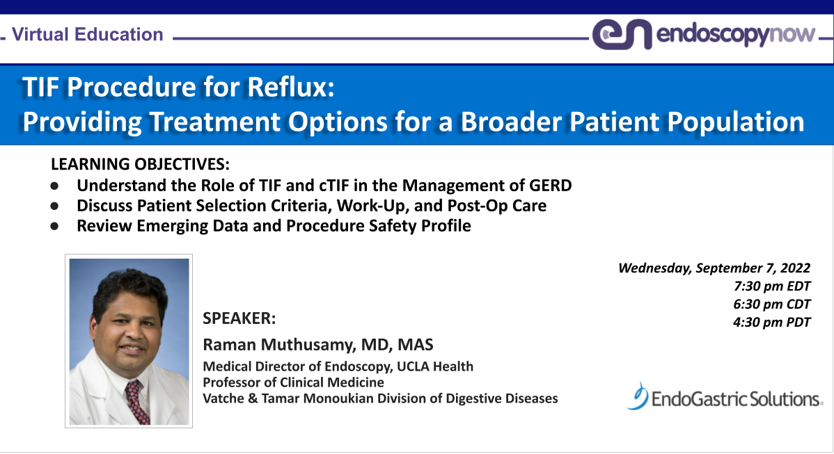 TIF Procedure for Reflux: Providing Treatment Options for a Broader ...