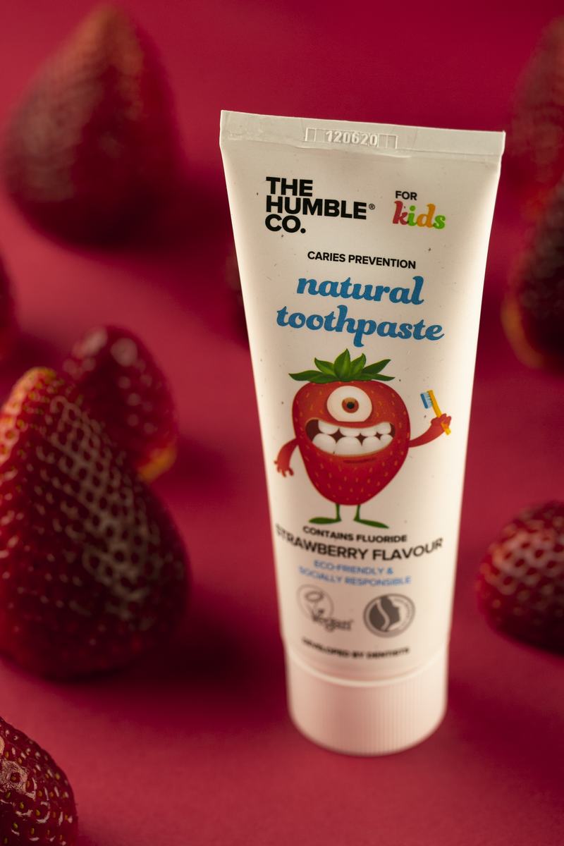 Pasta de Dientes para Niños. Sabor a Frutilla. Con Fluor (1450 ppm ...