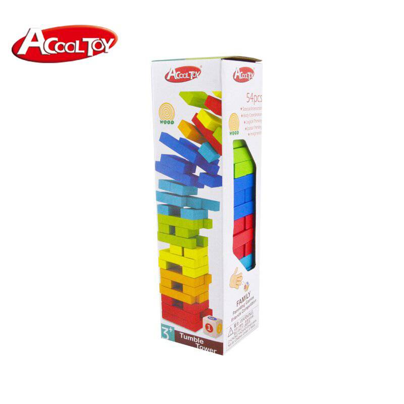 Jenga Colores Madera | EntreKids