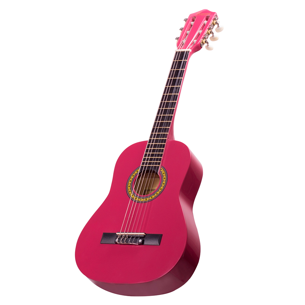 Guitarra acústica MGN01-P 30, color rosado | EntreKids